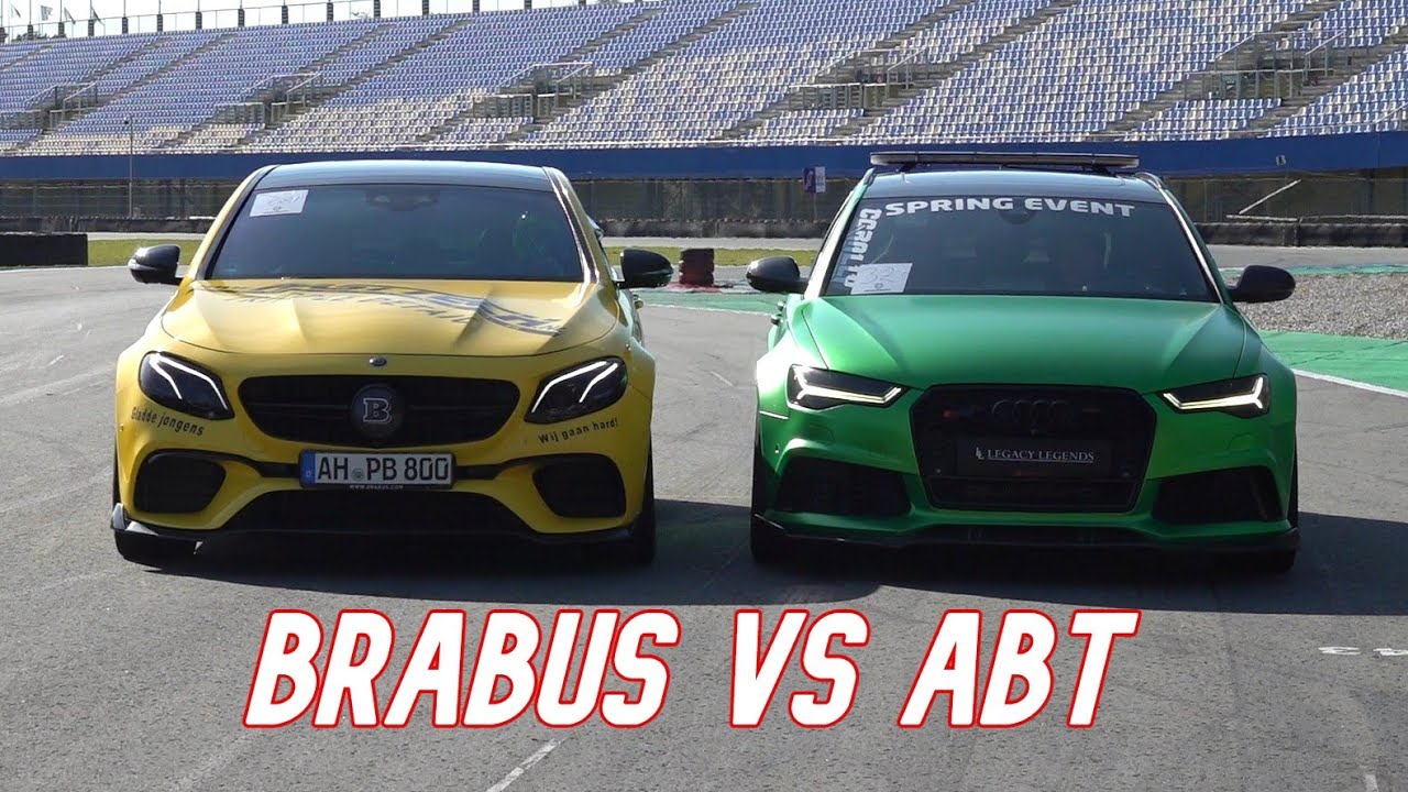 BRABUS 800 E63 S Sedan 4.0L V8 BiTurbo vs 720HP ABT Audi RS6 Avant C7 ...