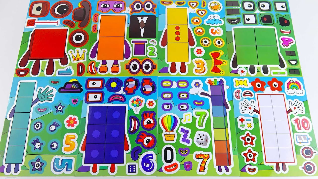 Numberblocks 1-10 Dress Up Like A Big Boss Sticker Book | No Talking ...