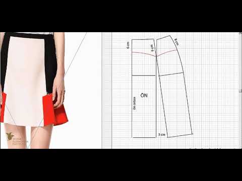 model uygulamalı etek 18 ( skirt drawing )