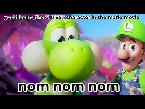 yoshi being the CUTEST character in the mario galaxy movie for 1 minute straight 