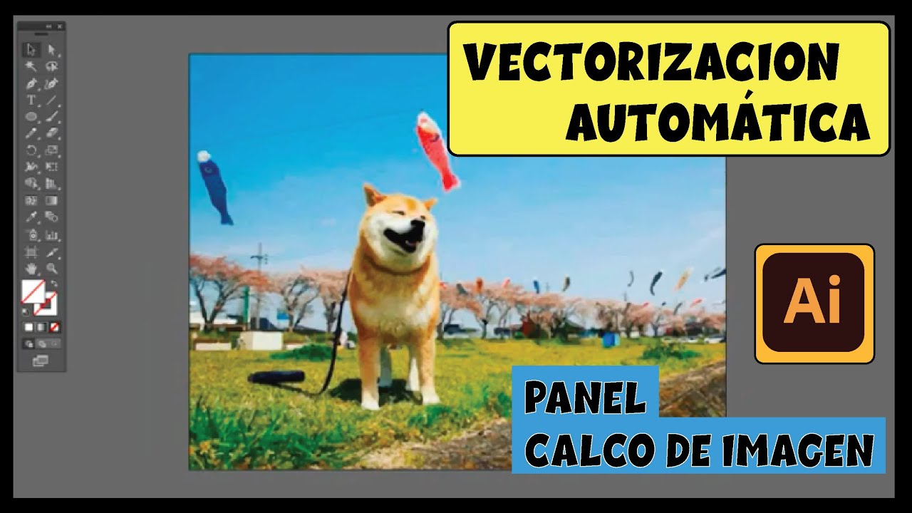 "Vectorización" automática en ILLUSTRATOR | Calco de imagen / Efecto vectorizado - YouTube