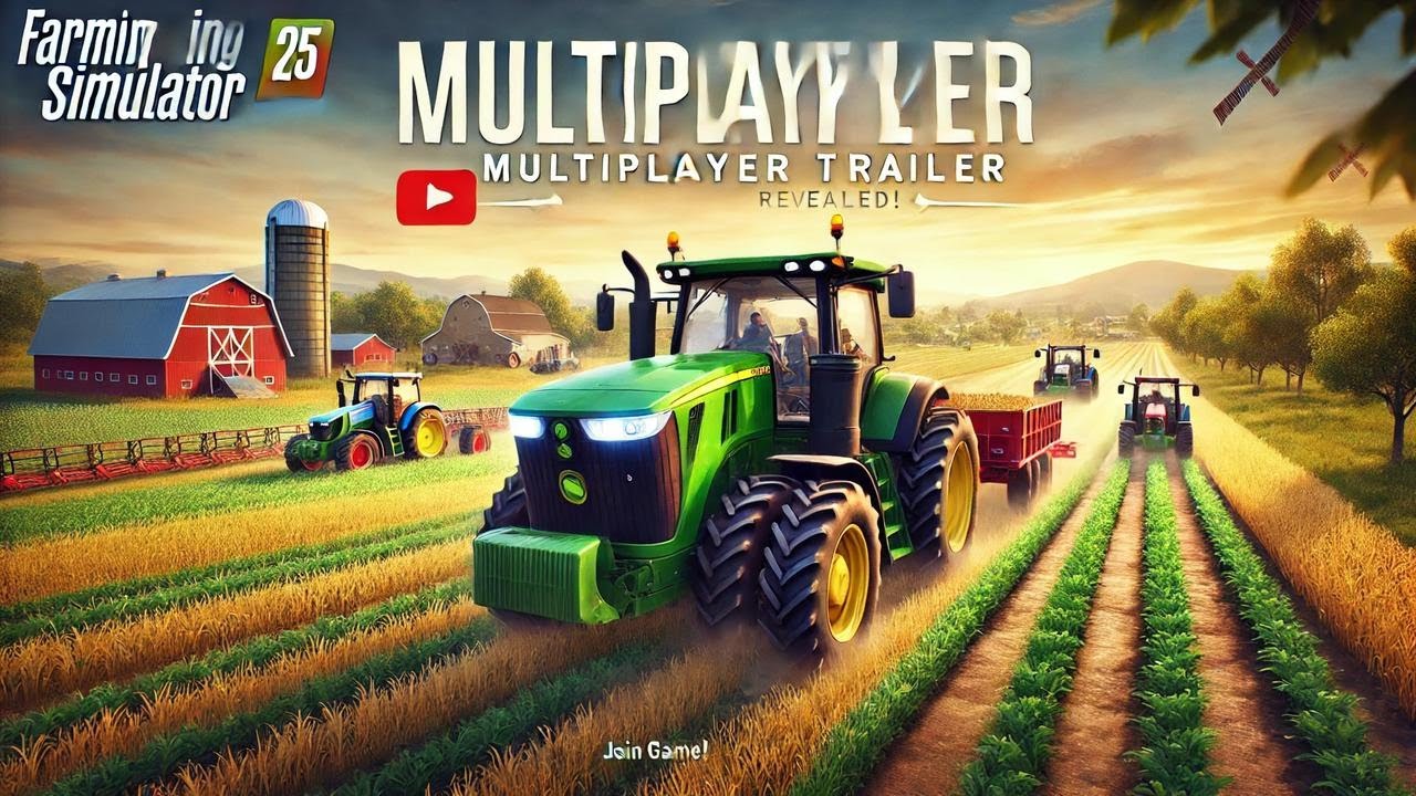 Farming Simulator 25 Multiplayer Trailer - CROSSPLAY & NEW FEATURES ...