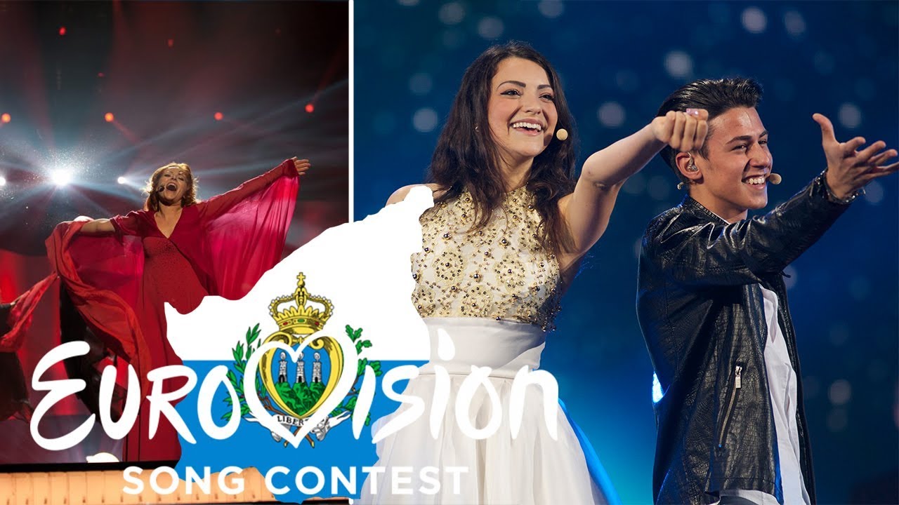 San Marino in Eurovision (2008-2017) MY TOP 8 - YouTube