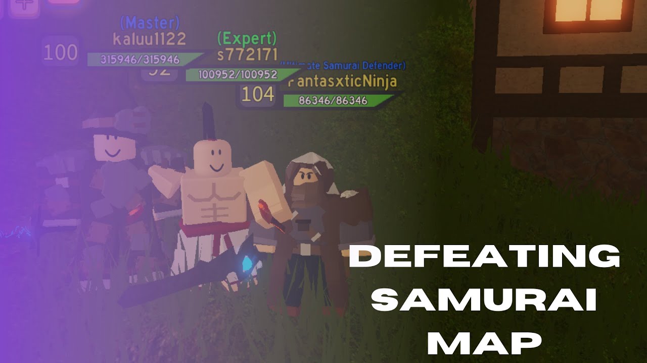 Me and my friend completing Samurai map in Dungeon Quest (ROBLOX) - YouTube