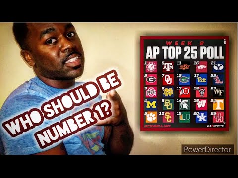 Week 2 College Football AP Top 25 Poll Reaction | STARLifeTV - YouTube