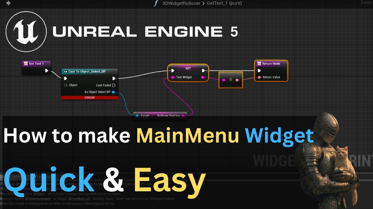 Unreal Engine 5: Create a Main Menu Widget Step-by-Step (Beginner ...