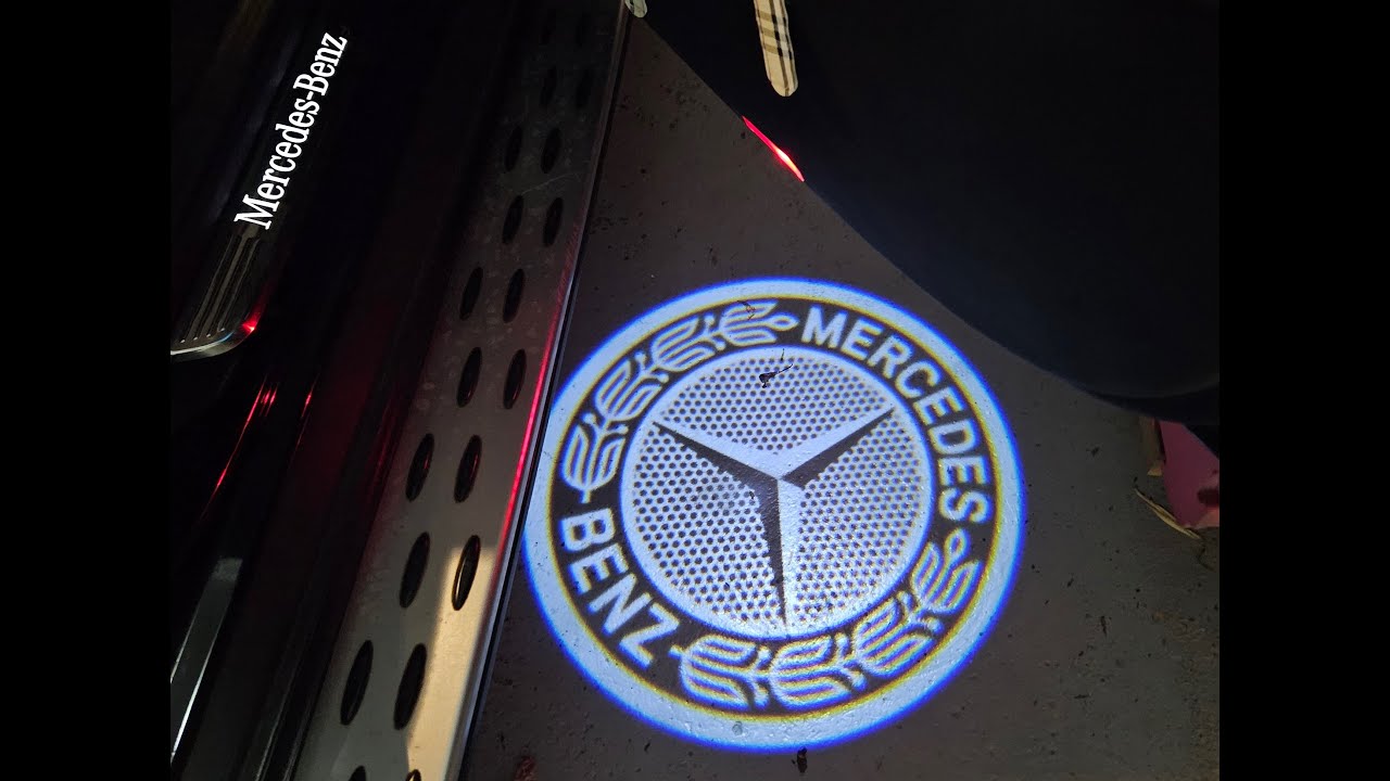 Mercedes Benz GLC How to install door welcome projector lights - YouTube