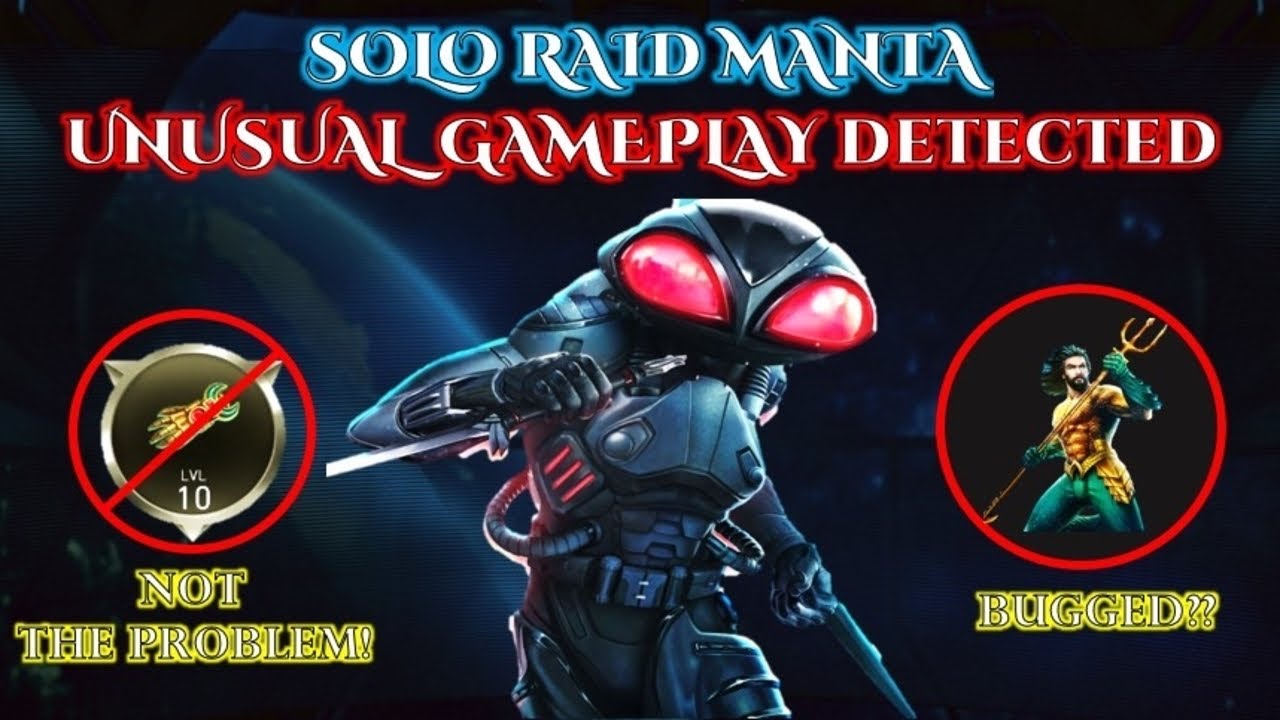 Solo Raid Black Manta-Unusual Gameplay Detected - YouTube