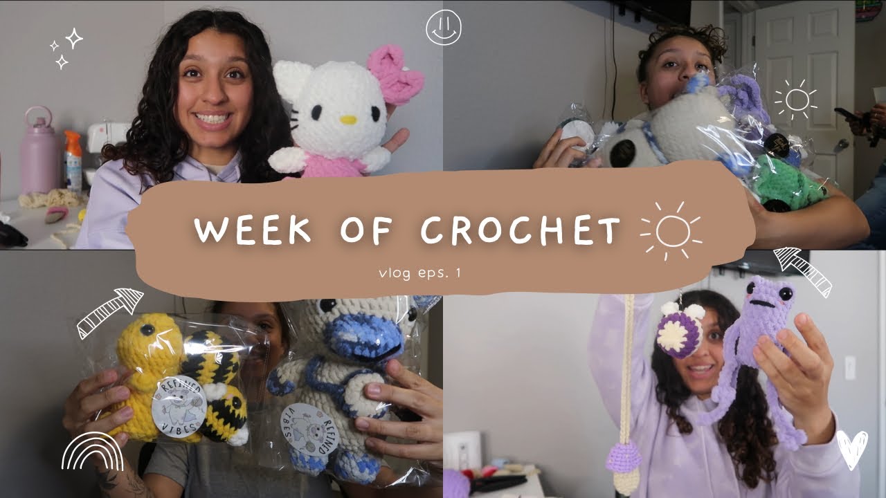 A week of crocheting 🧶 crochet vlog, filling orders (BIGGEST ORDER YET ...