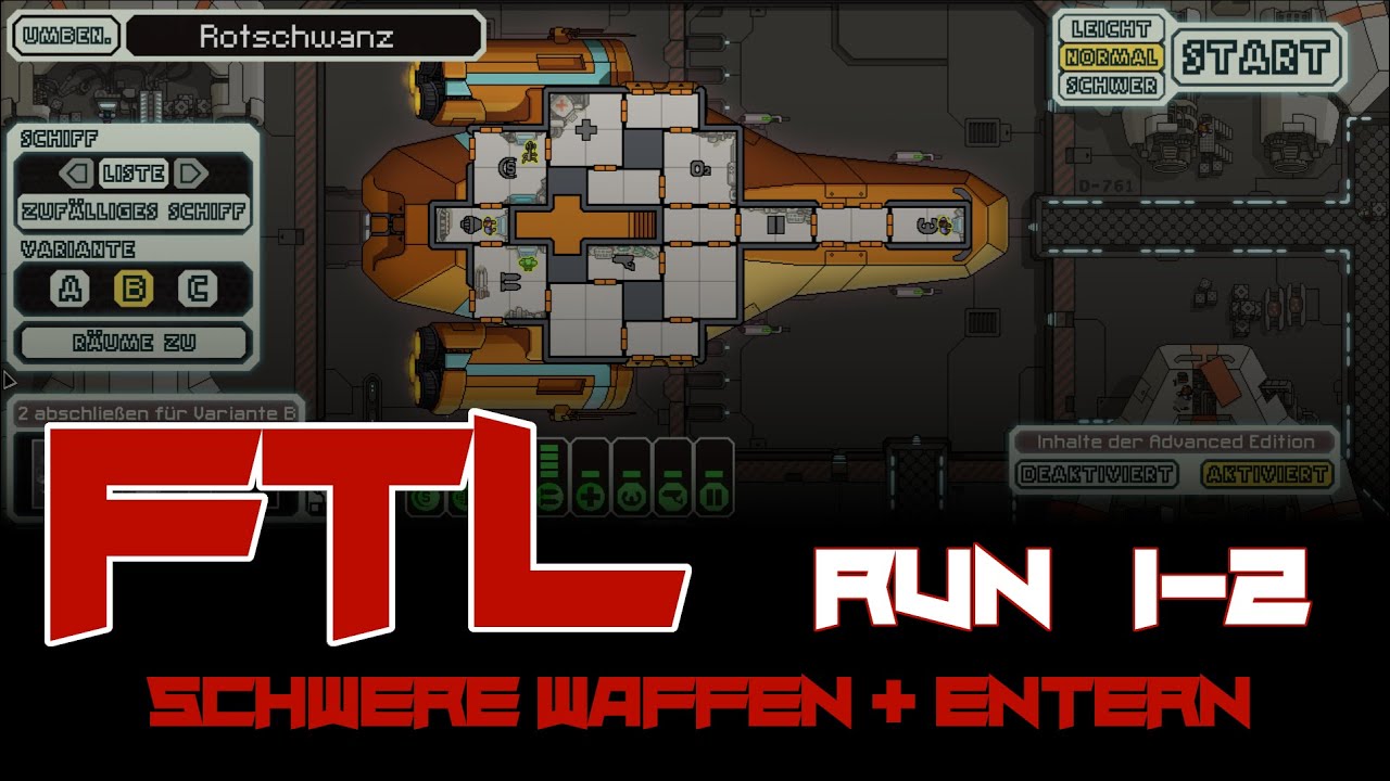 002 FTL - Red-Tail (normal) - "Schwere Waffen + Entern" - YouTube