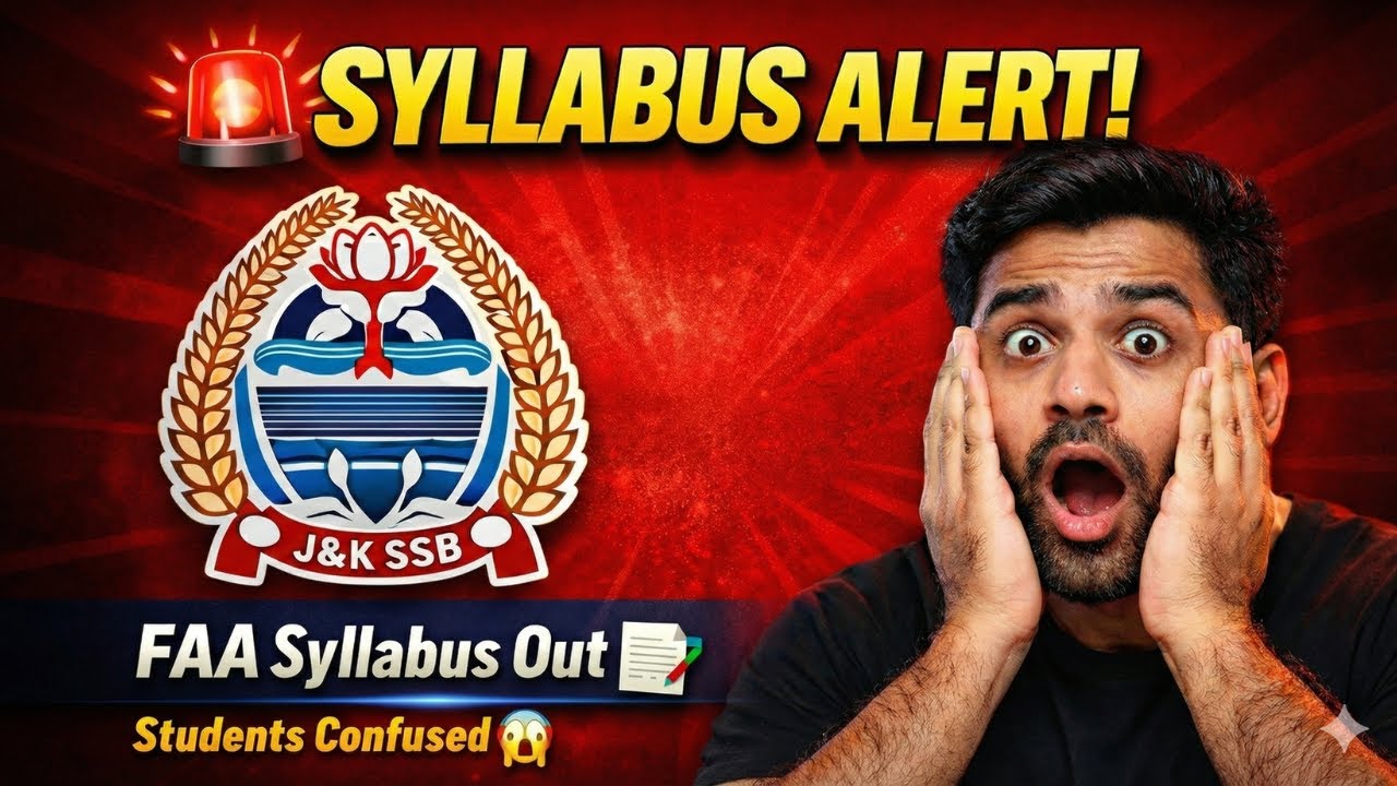 JKSSB FAA New Syllabus 2026 Out! 🚨 Big Changes You Must Know! - YouTube