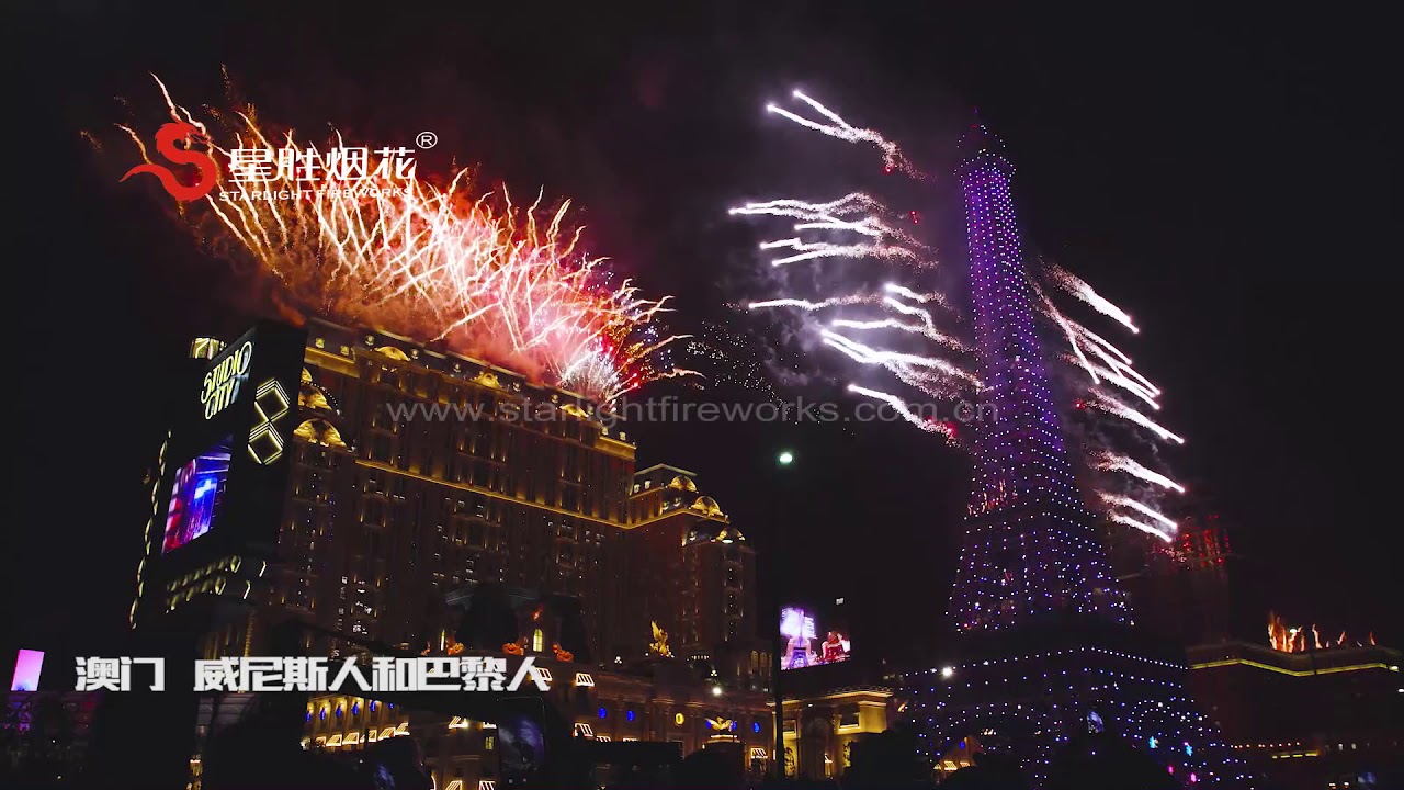 Liuyang Starlight Fireworks Famous Show's VCR - YouTube