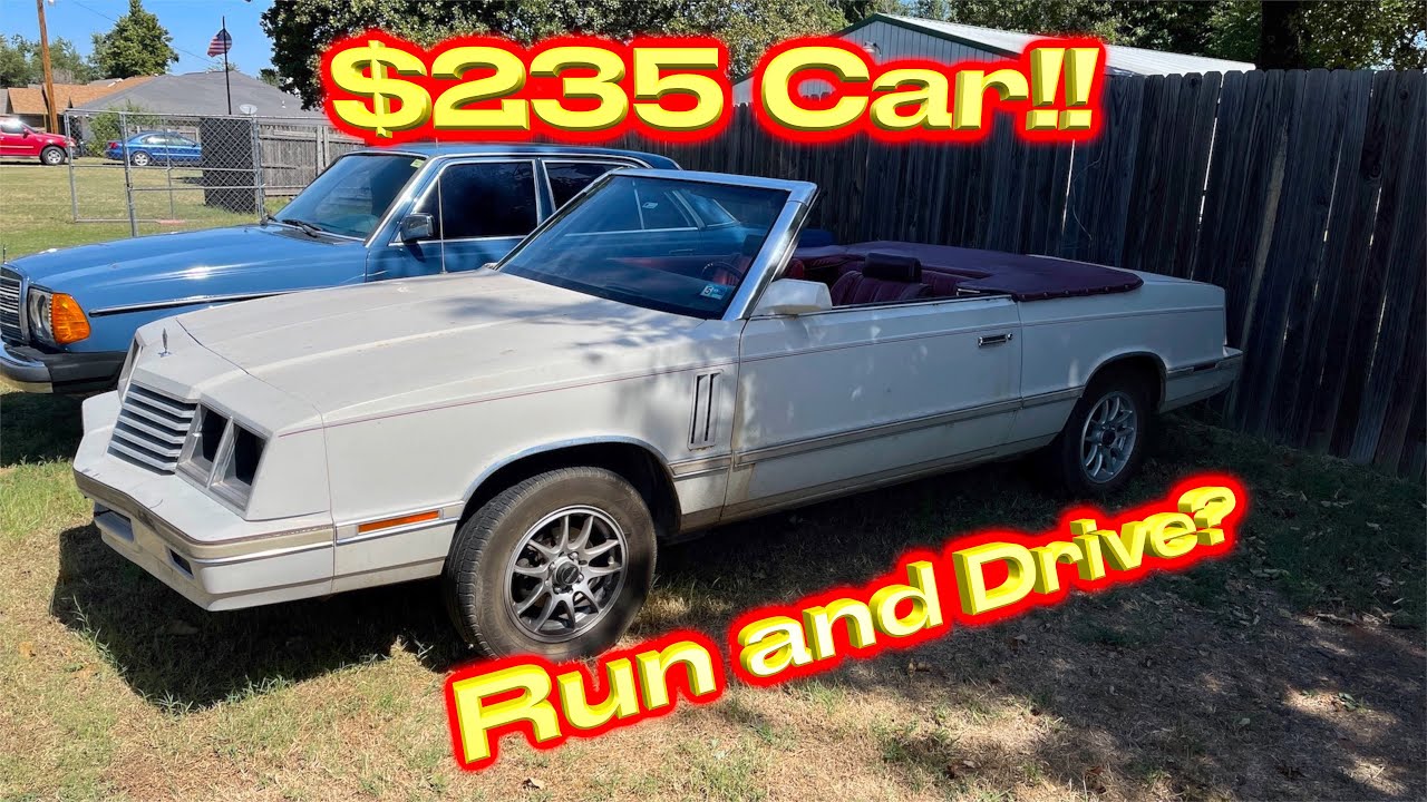 I Won A 1982 Dodge 400 K Car For $235 From Iaa!! Run And Drive? 0-60