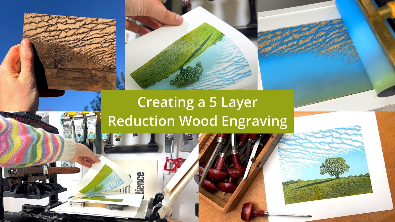 Creating a 5 Layer Reduction Wood Engraving - YouTube