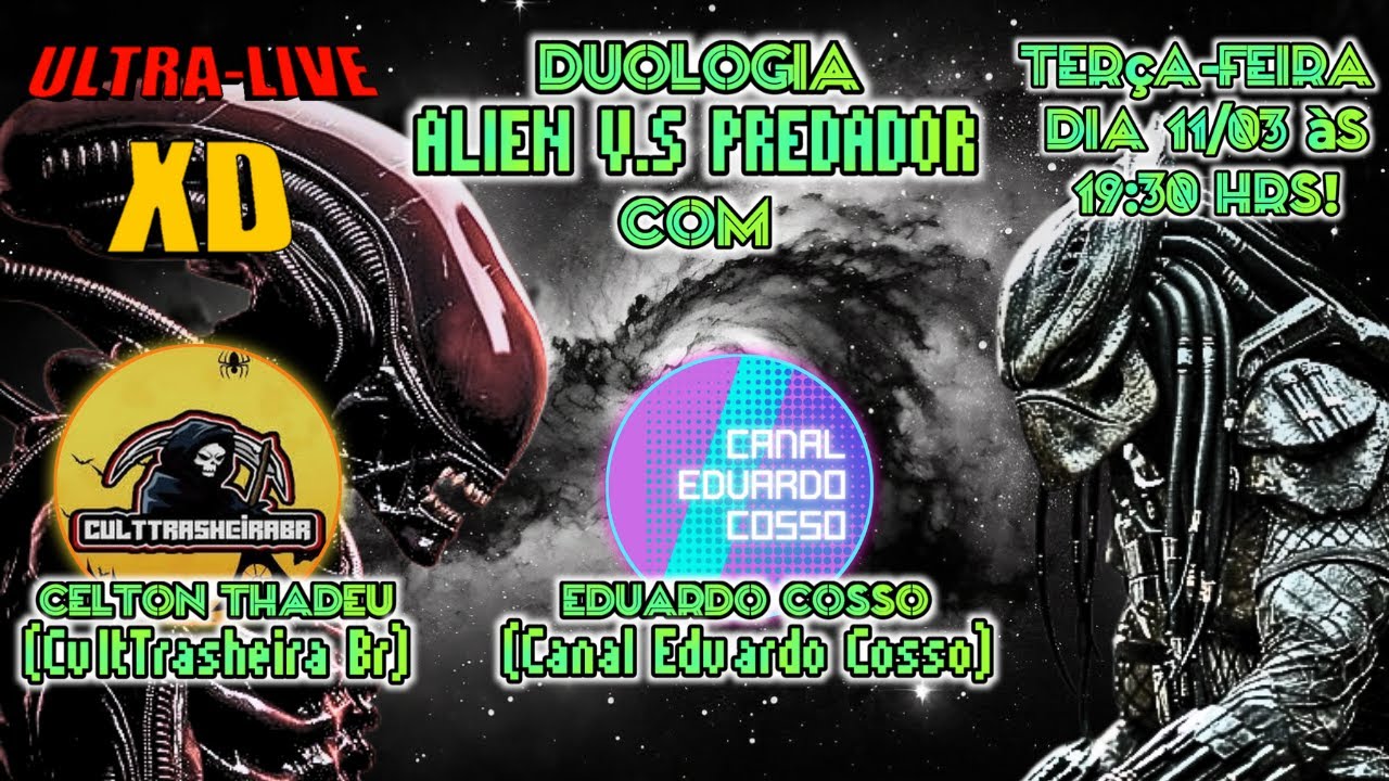 Ultra-Live XD - Bate-Papo Duologia - Alien VS Predador - YouTube