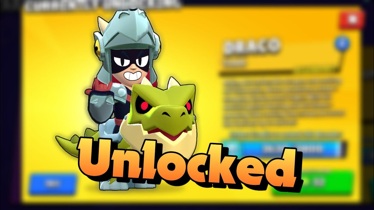 🦖finally Got Draco🦖 After 2 Months I Got Draco Brawl Stars New Brawler Youtube
