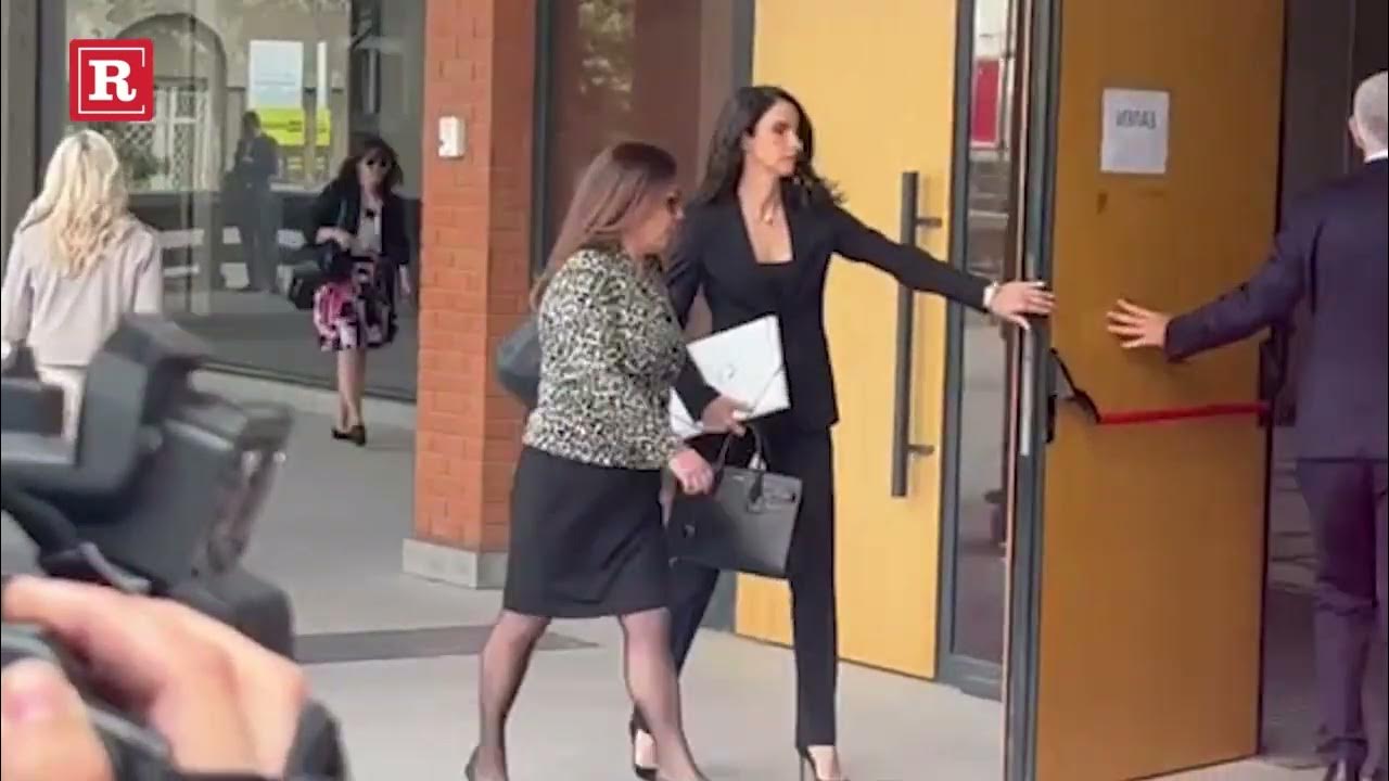 Miljana Kecmanović stigla u sud u pratnji advokata - YouTube