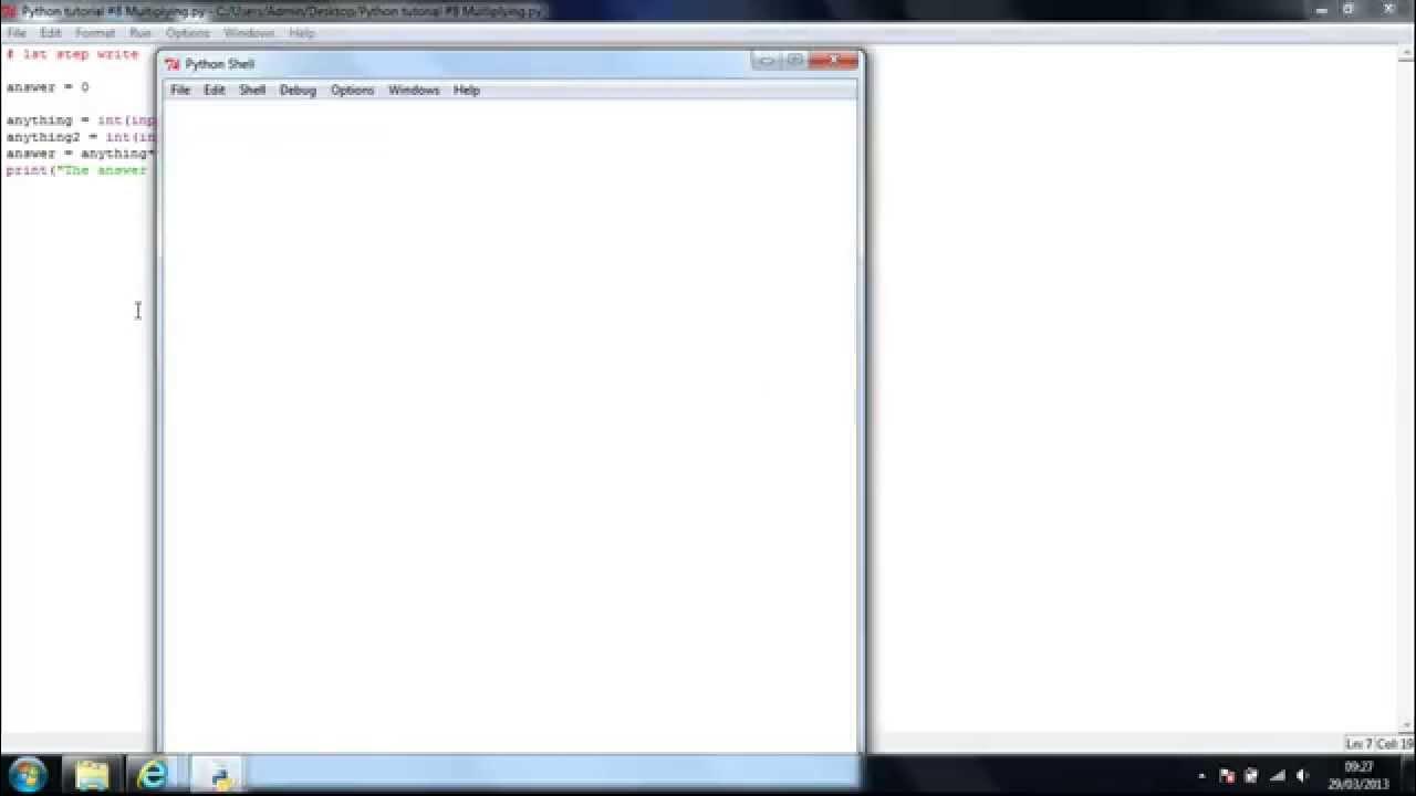 Python tutorial #9 Squaring numbers - YouTube