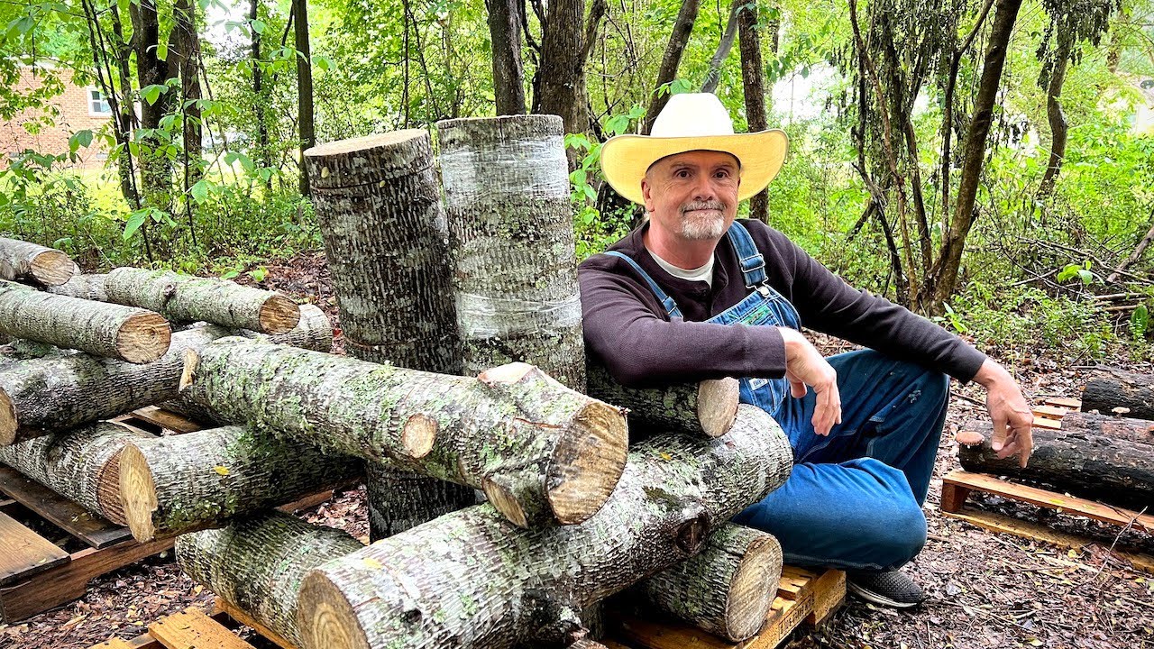Growing Lion's Mane Mushrooms Using The Totem Method - YouTube
