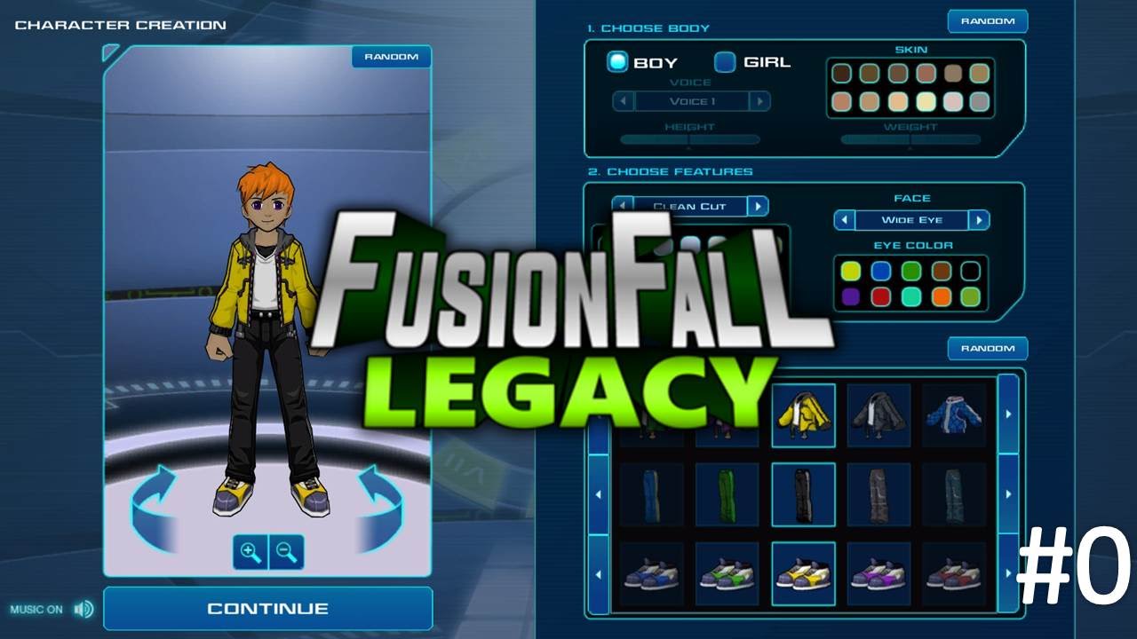 Zagrajmy W FusionFall Legacy- #0: Tworzymy postać! - YouTube