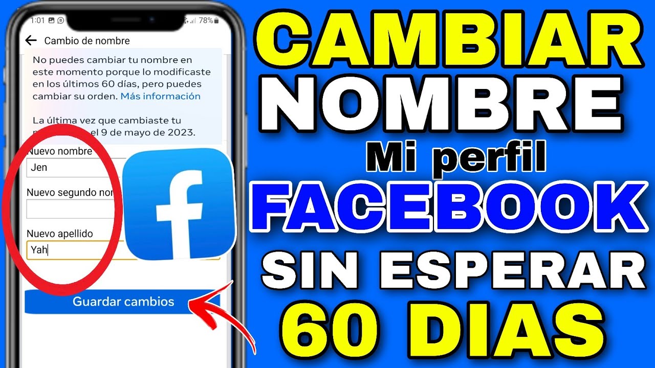 Cambiar Nombre en mi Facebook si esperar los 60 días - YouTube