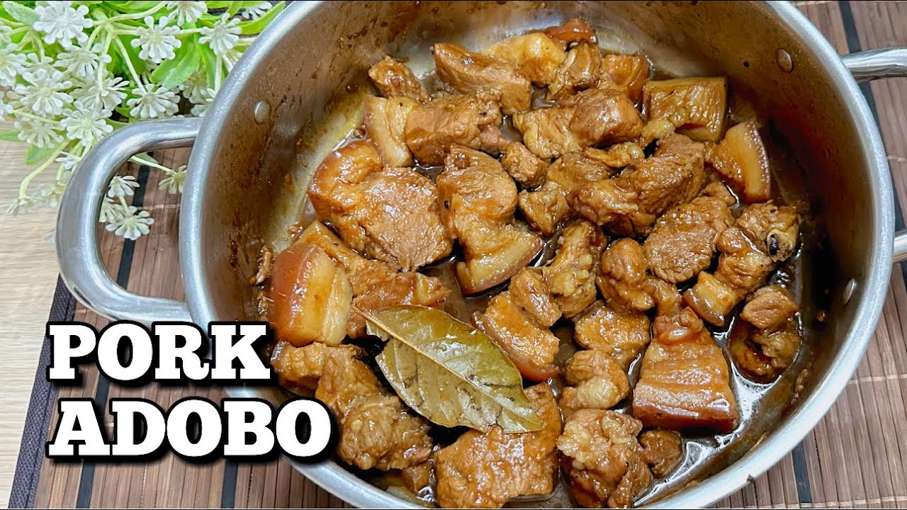 CLASSIC PORK ADOBO | HUNGRY MOM COOKING - YouTube