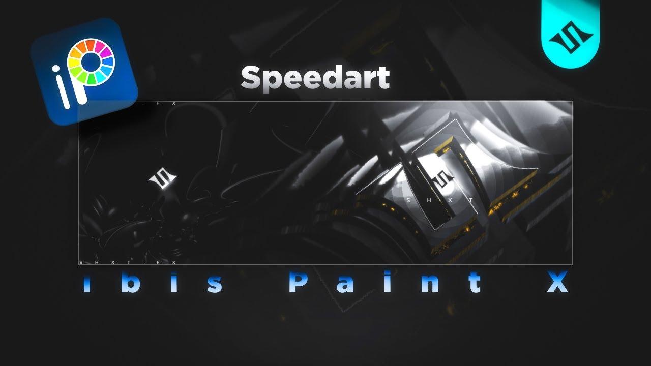 3D header speedart on ibis paint x - YouTube