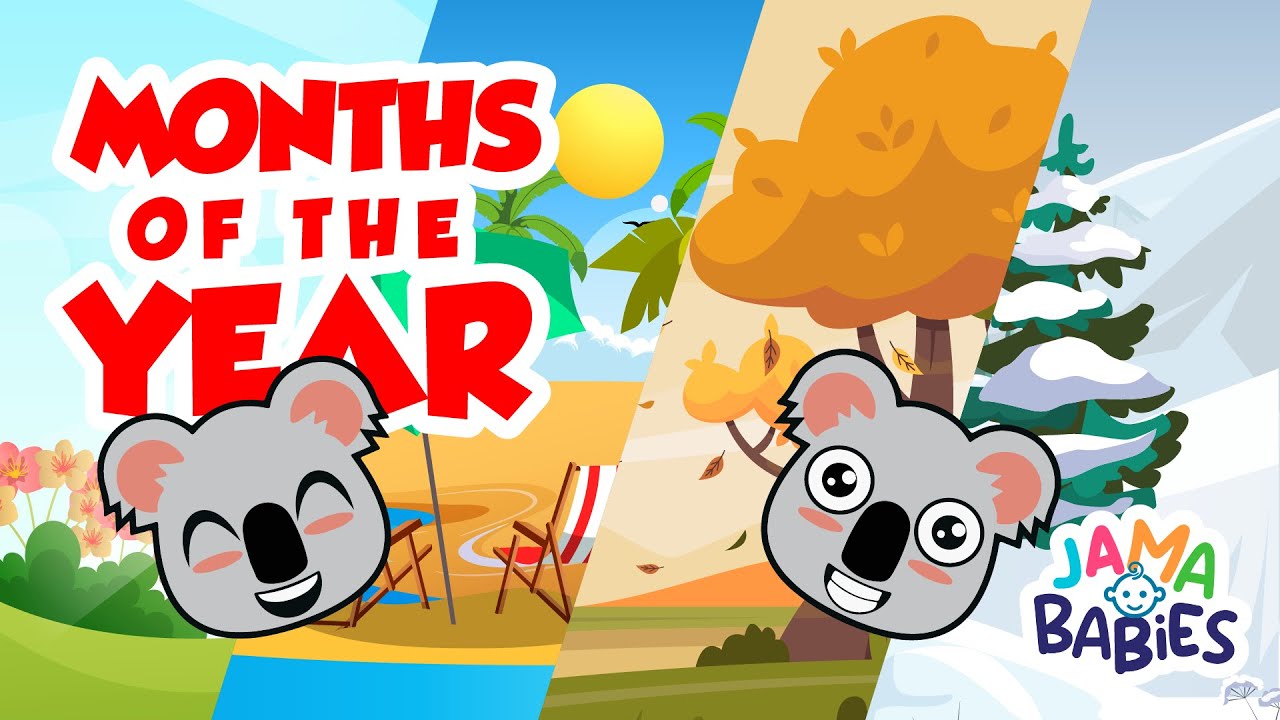 Months Of The Year song | Super Simple Songs | Sleep Song Sing Along ...