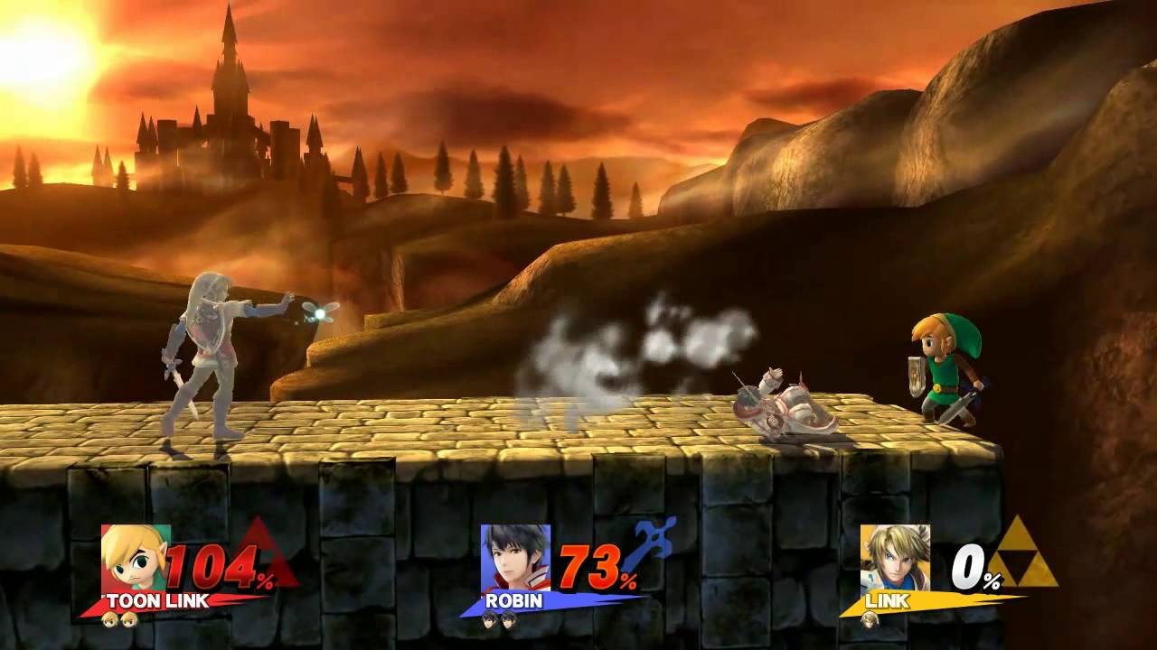Toon Link Vs Robin Vs Link - YouTube