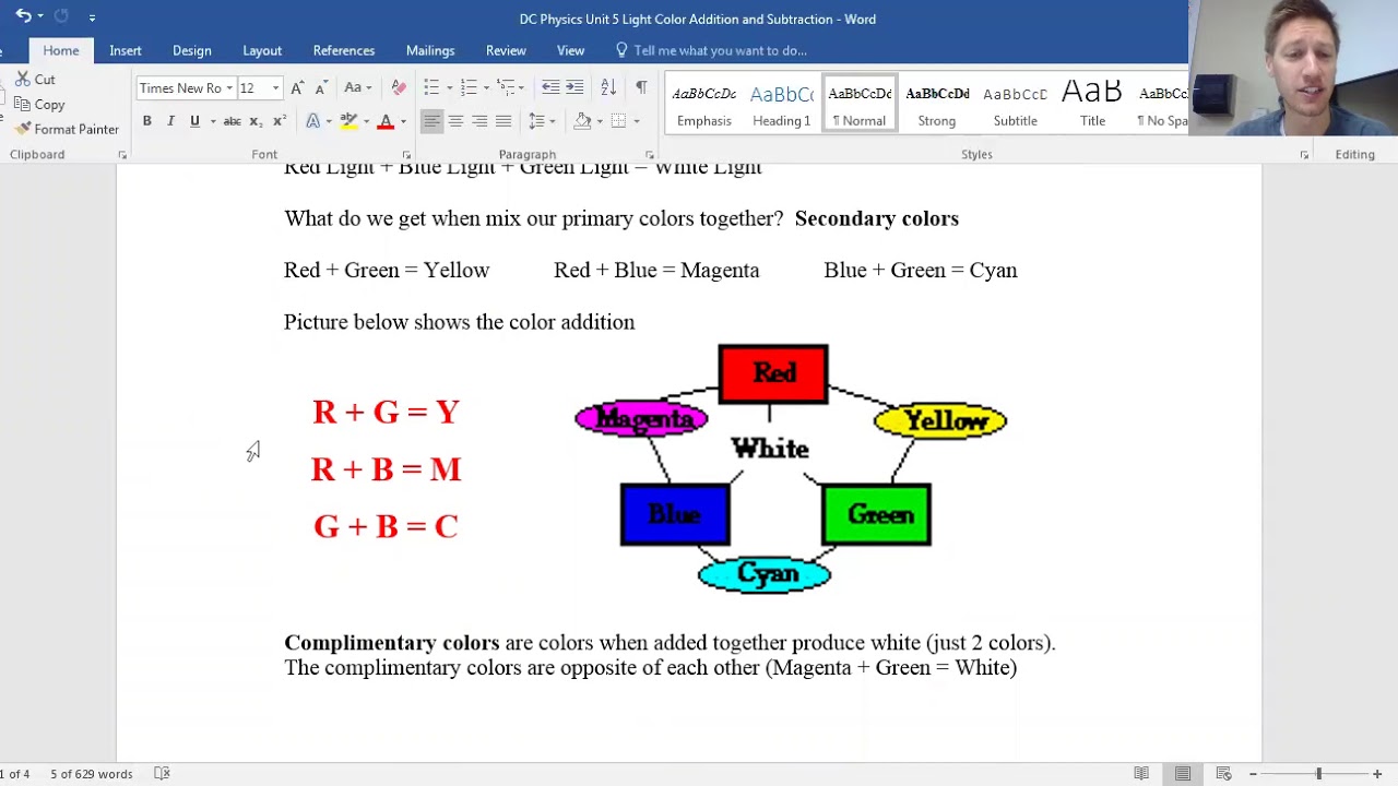 DC Physics Color Addition and Subtraction - YouTube