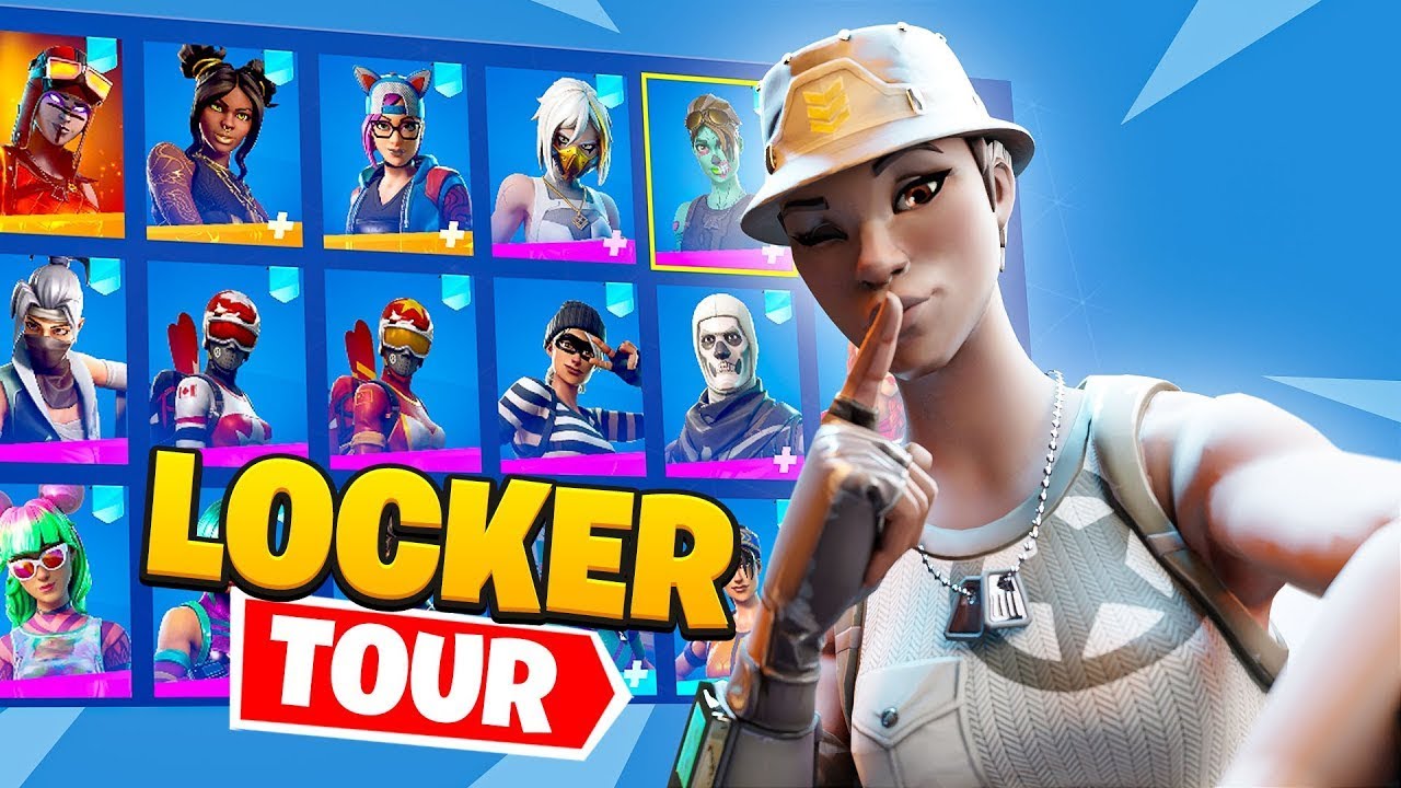 Fortnite - my rare locker tour - YouTube
