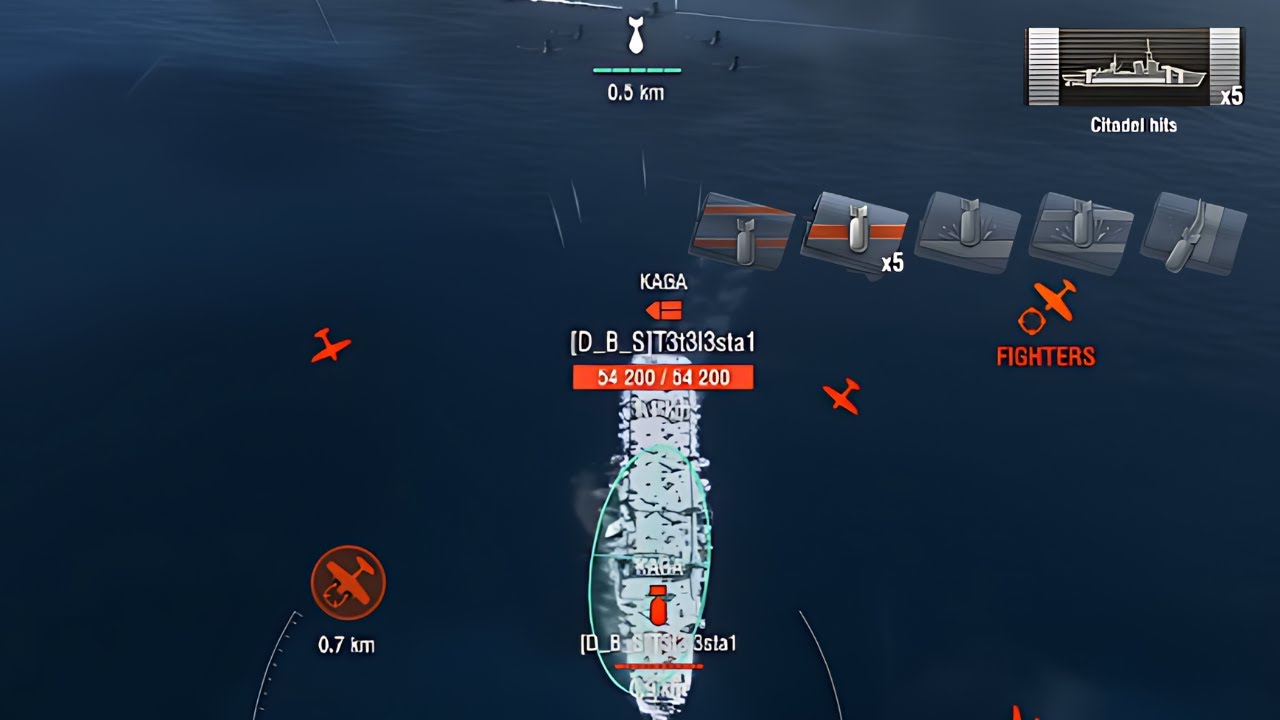 Hornet - Kaga CV snipe at the beginning - YouTube