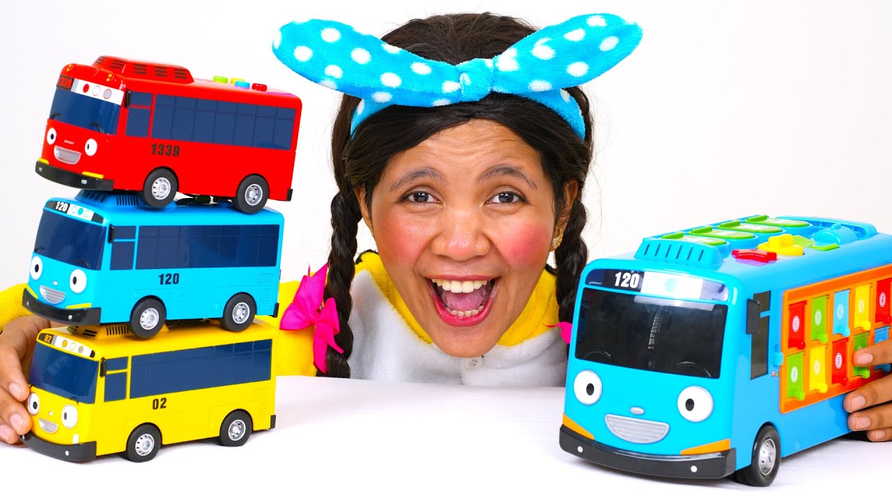 Ten Little Buses Song Nursery Rhymes for Kids #2 - YouTube
