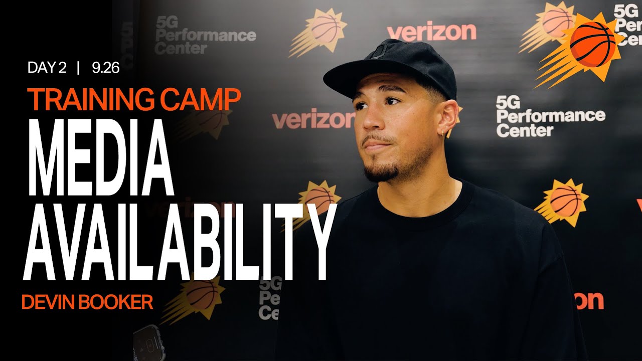 Devin Booker Media Availability | Phoenix Suns Training Camp Day 2 ...