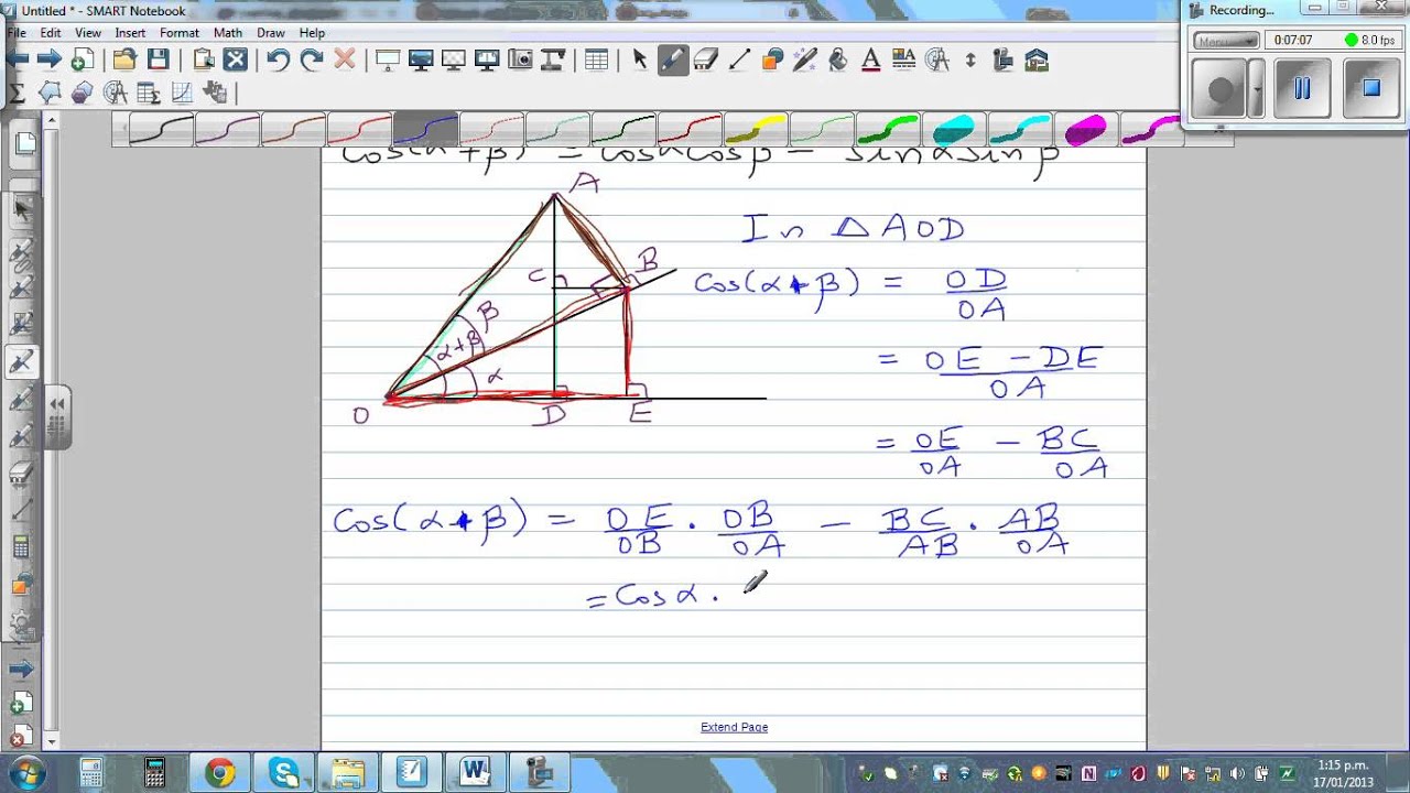 Proof Of Cos alpha Beta YouTube Proof Of Cos alpha Beta YouTube