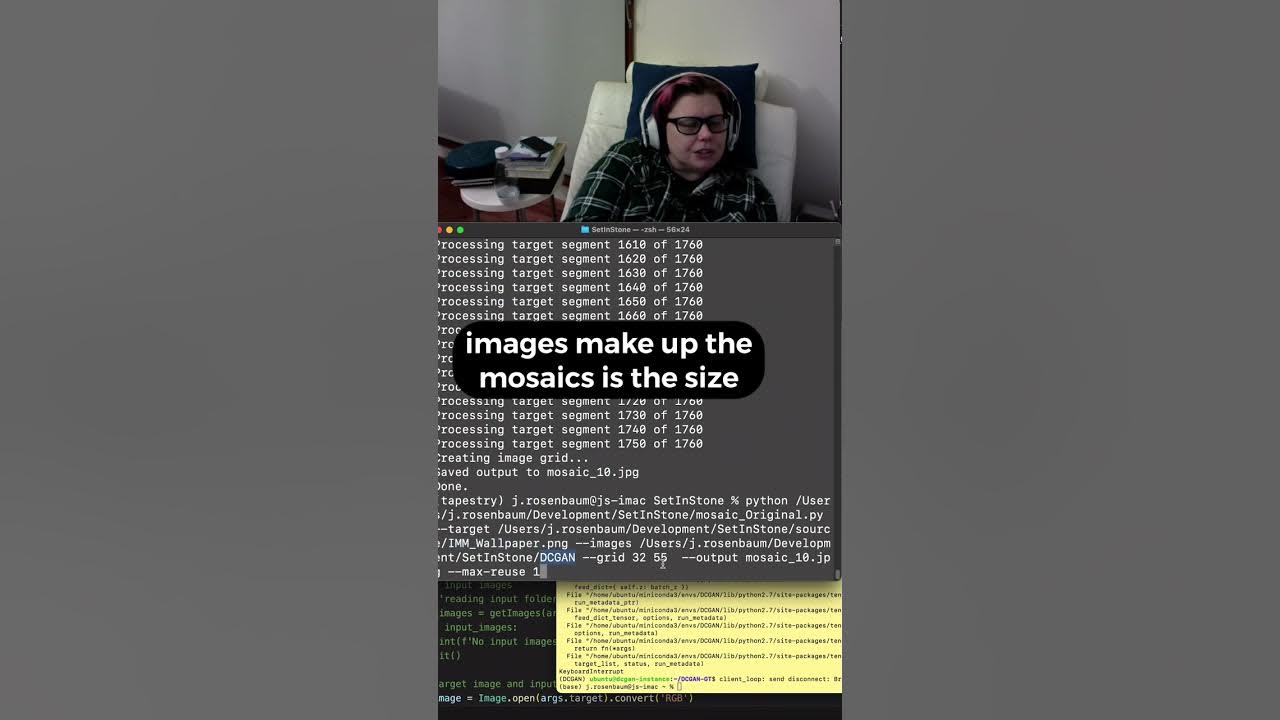 Creating a massive mosaic in python! 6 meters long! #python # ...