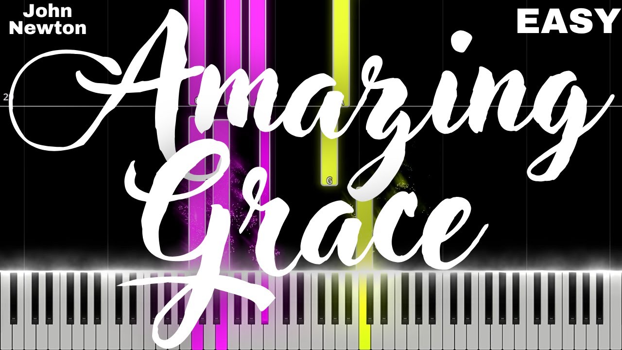Amazing Grace | EASY Piano Tutorial for Beginners (Hymn Sheet Music ...