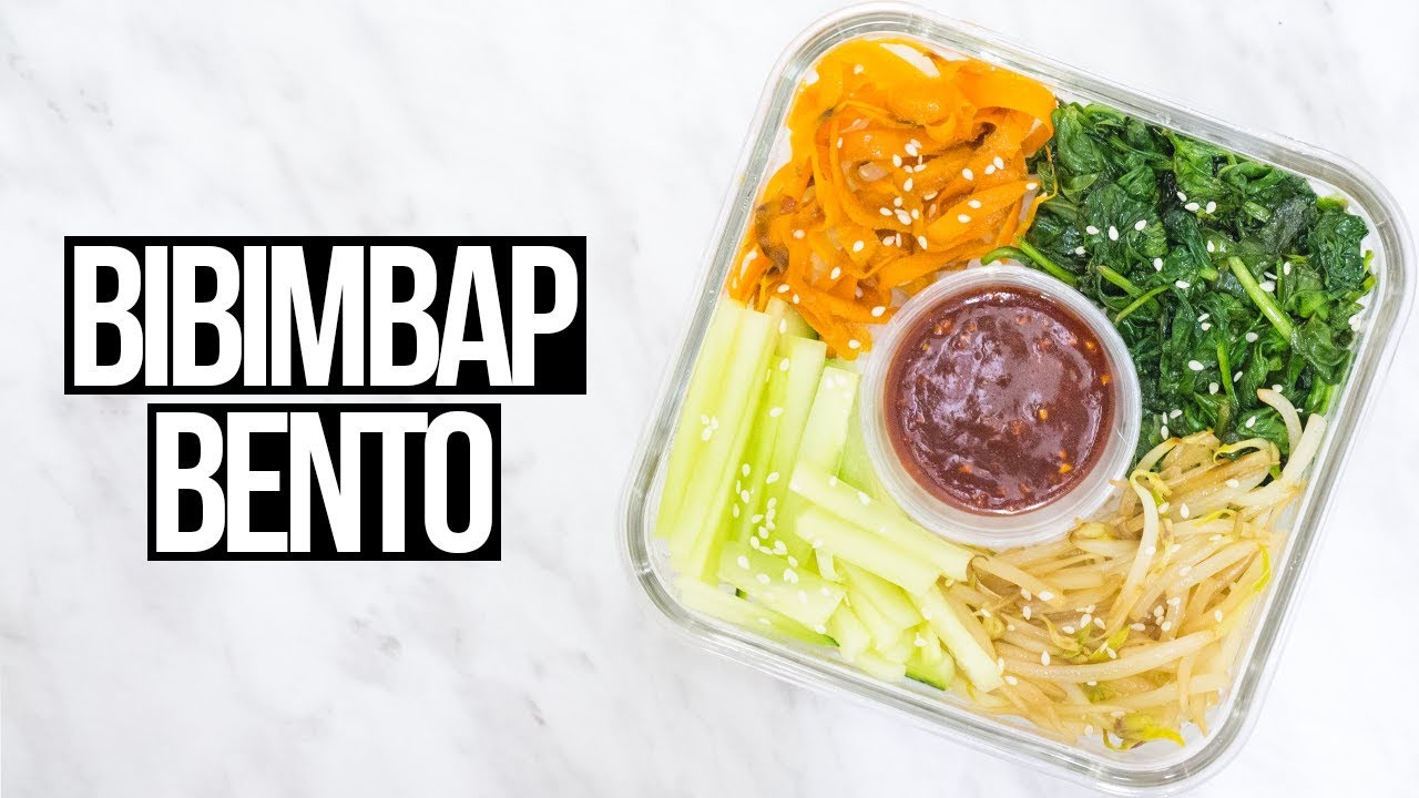 Healthy Korean Bibimbap Bento Box Recipe | Eva Chung Food - YouTube