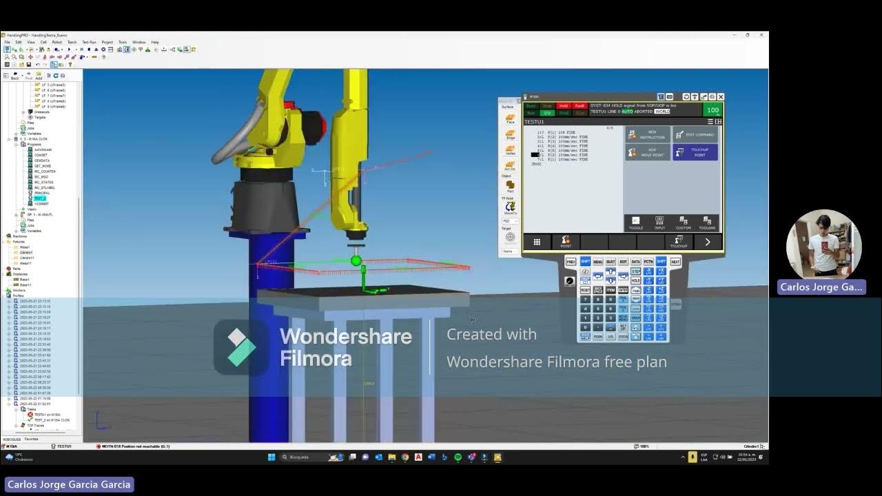 Tutorial de Fanuc Roboguide 6. Configuración y uso del UFRAME (user frame) - YouTube