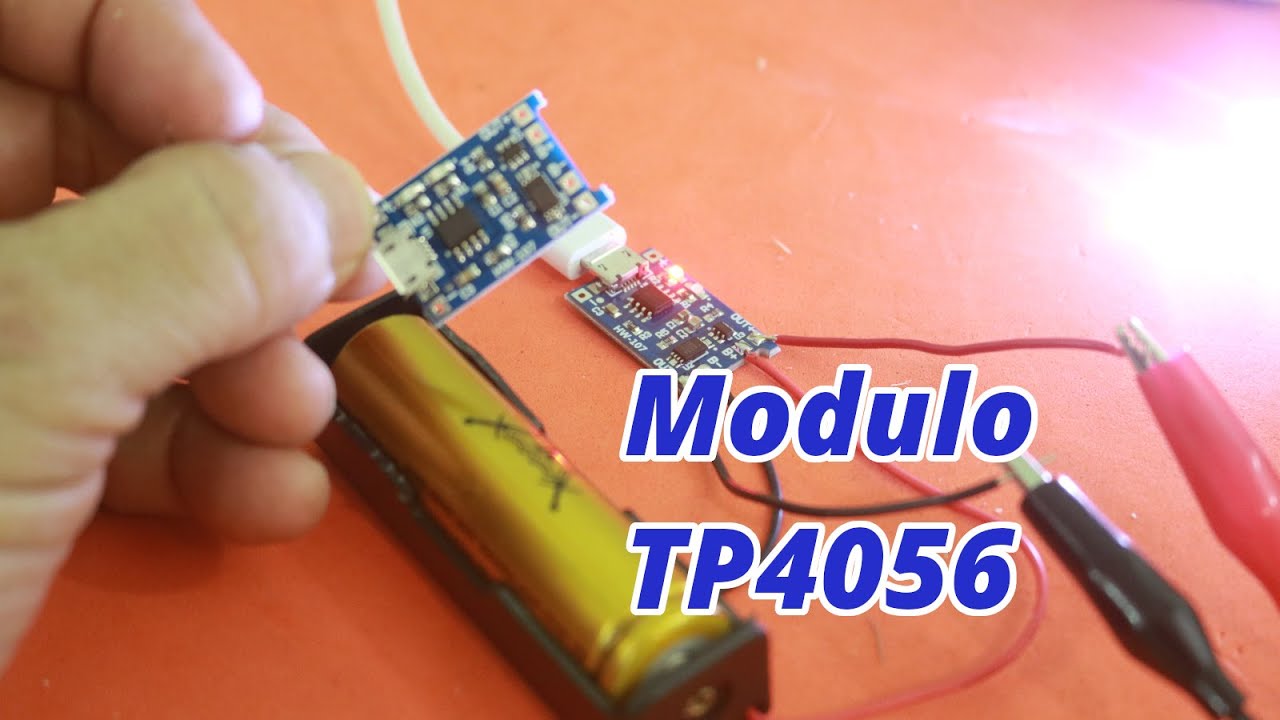 Modulos de Carga y Descarga para Baterias de Litio Ion - TP4056 - YouTube