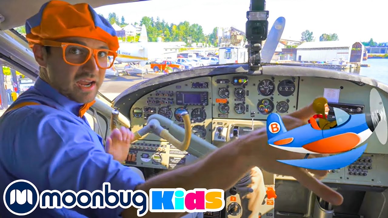 Seaplane Song - Into The Sky We Fly | Sing with Blippi | Train Song ...