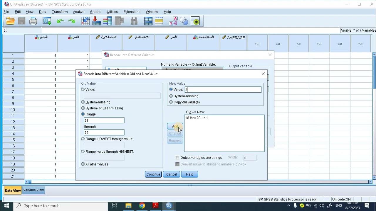 convert numeric variable to categorical variable Part 1 - YouTube