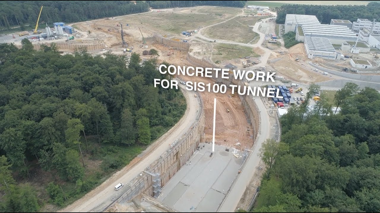 Drone video: FAIR construction site in June - YouTube