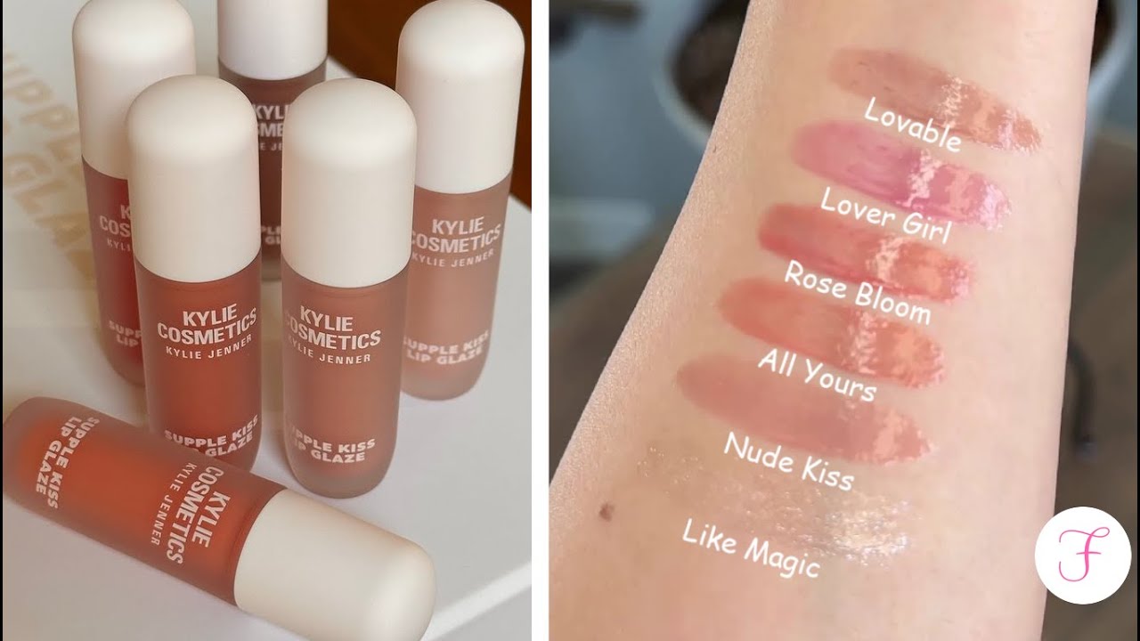 Kylie Supple Kiss Lip Glaze [Swatches] - YouTube