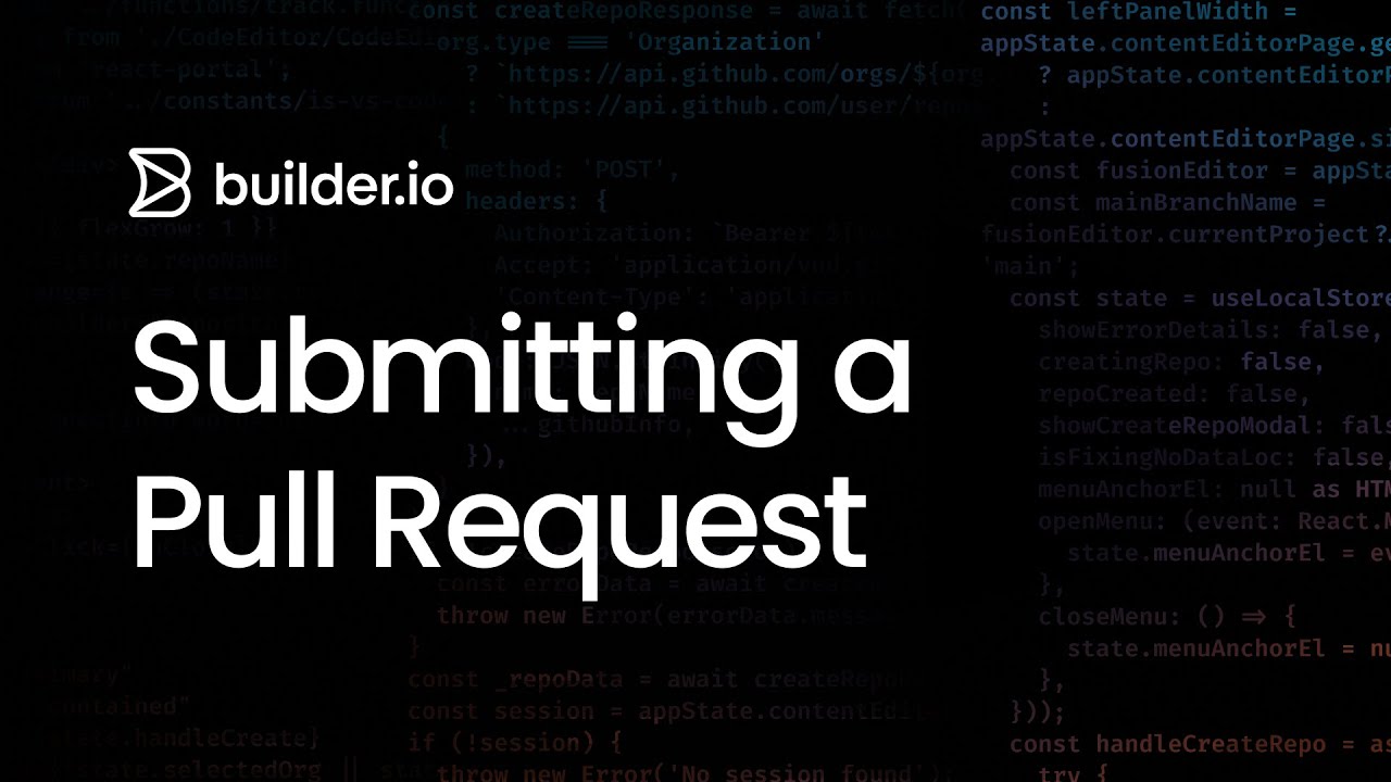 Submitting a Pull Request | Fusion - YouTube