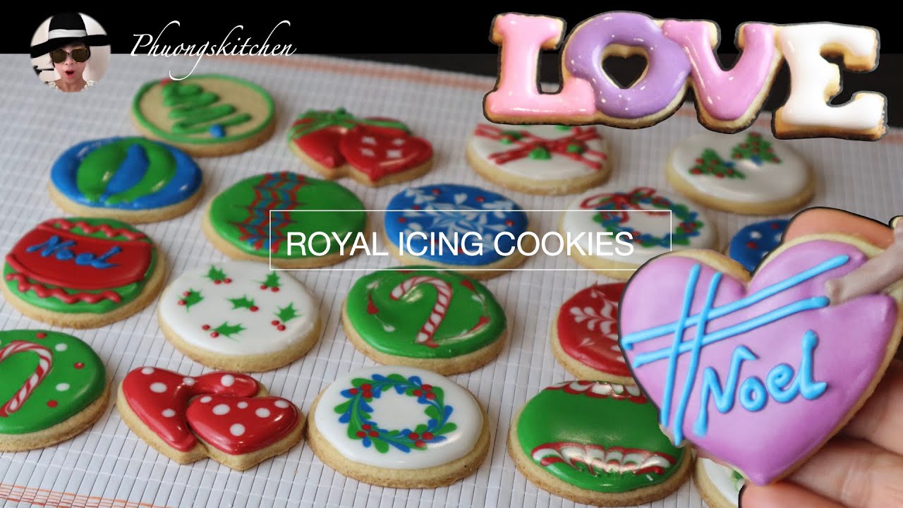 BÁNH QUY VẼ ĐƯỜNG , không sấy . ROYAL ICING COOKIES - YouTube