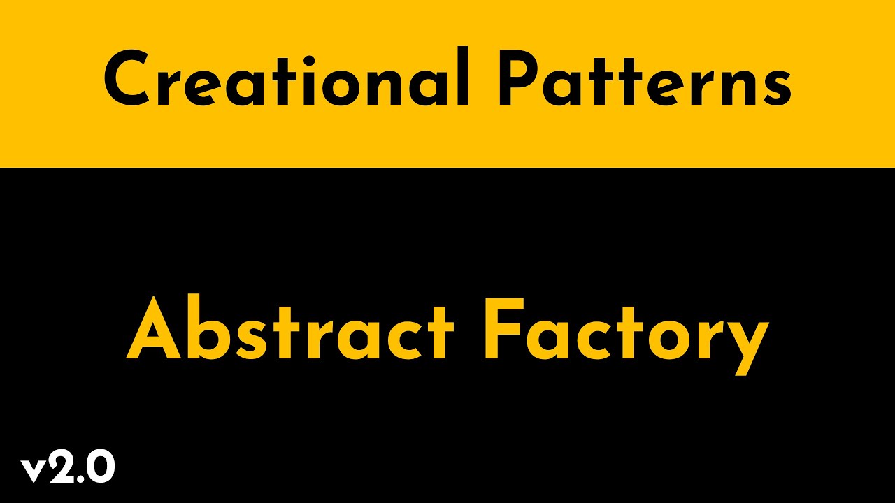 Stop Confusing Factory with Abstract Factory | Real-World Examples ...