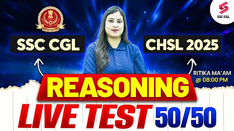 REASONING for SSC CGL CHSL CPO CLASSES 2025 BY RITIKA MAM - YouTube