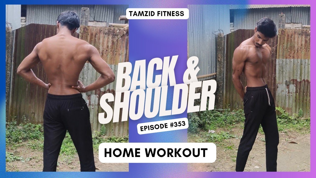 Back and shoulder workout at home - YouTube
