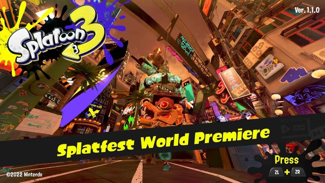 SPLATOON 3 SPLATFEST WORLD PREMIERE! - YouTube